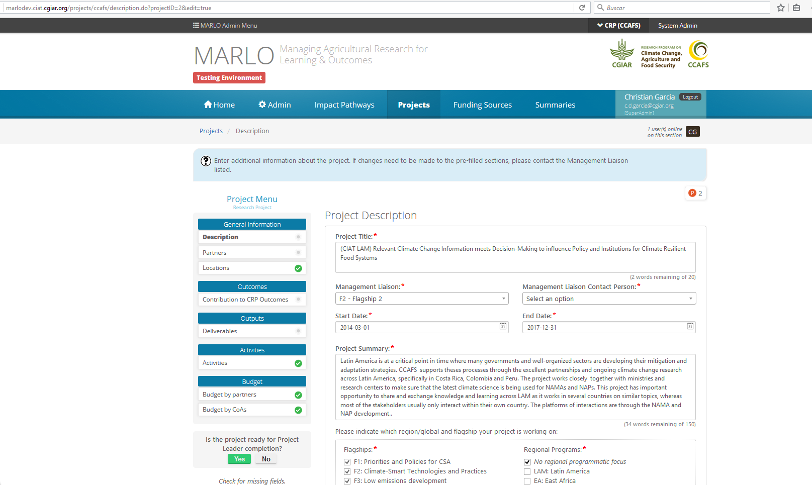Priority Issues [January, 24, 2017] · Issue #863 · CCAFS/MARLO · GitHub